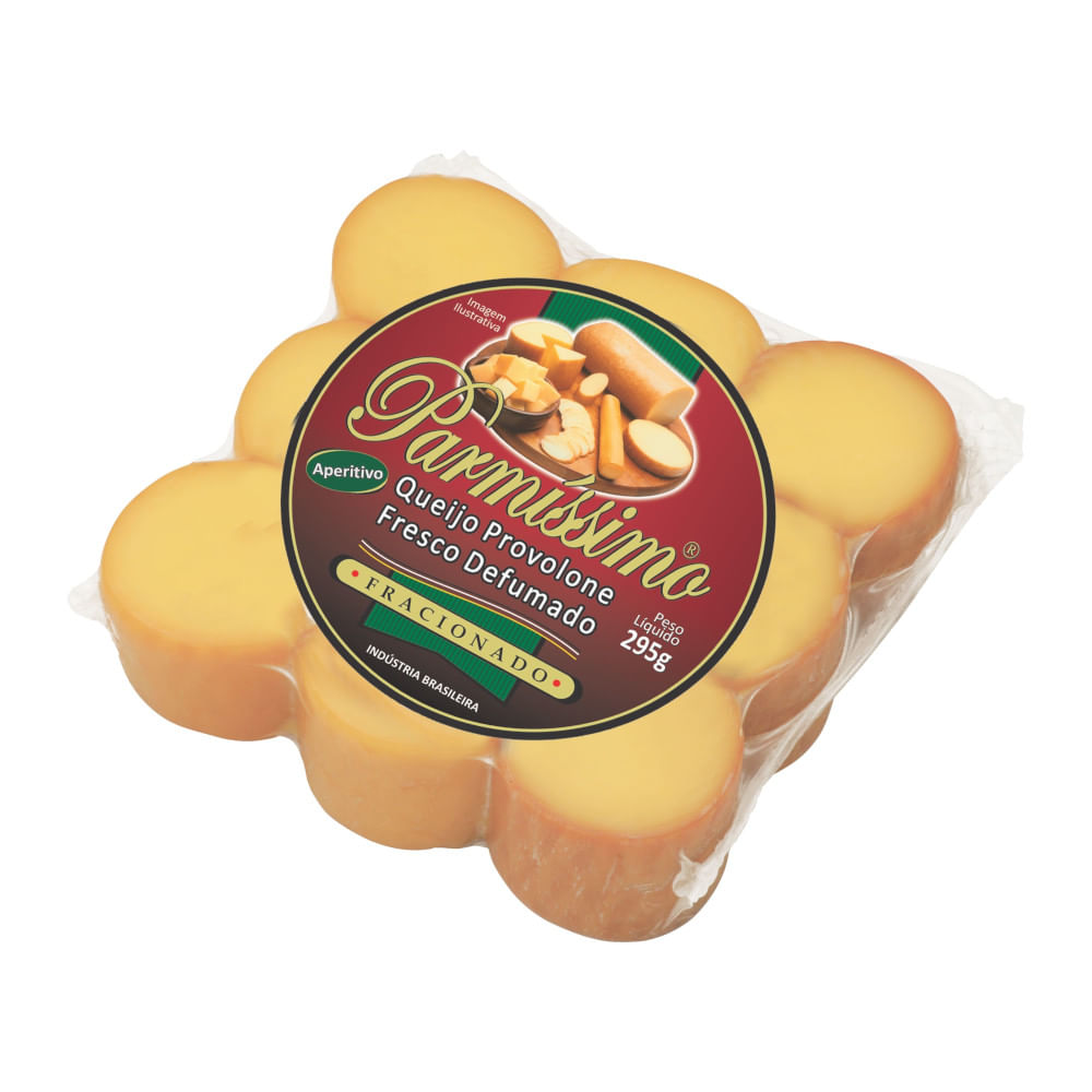 Queijo Provolone PARMÍSSIMO Defumado Fresco 295g - Angeloni Supermercado