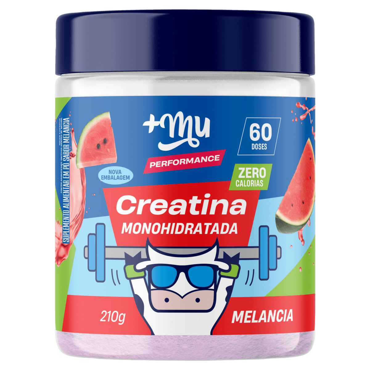Creatina +MU Monohidratada Melancia 210g