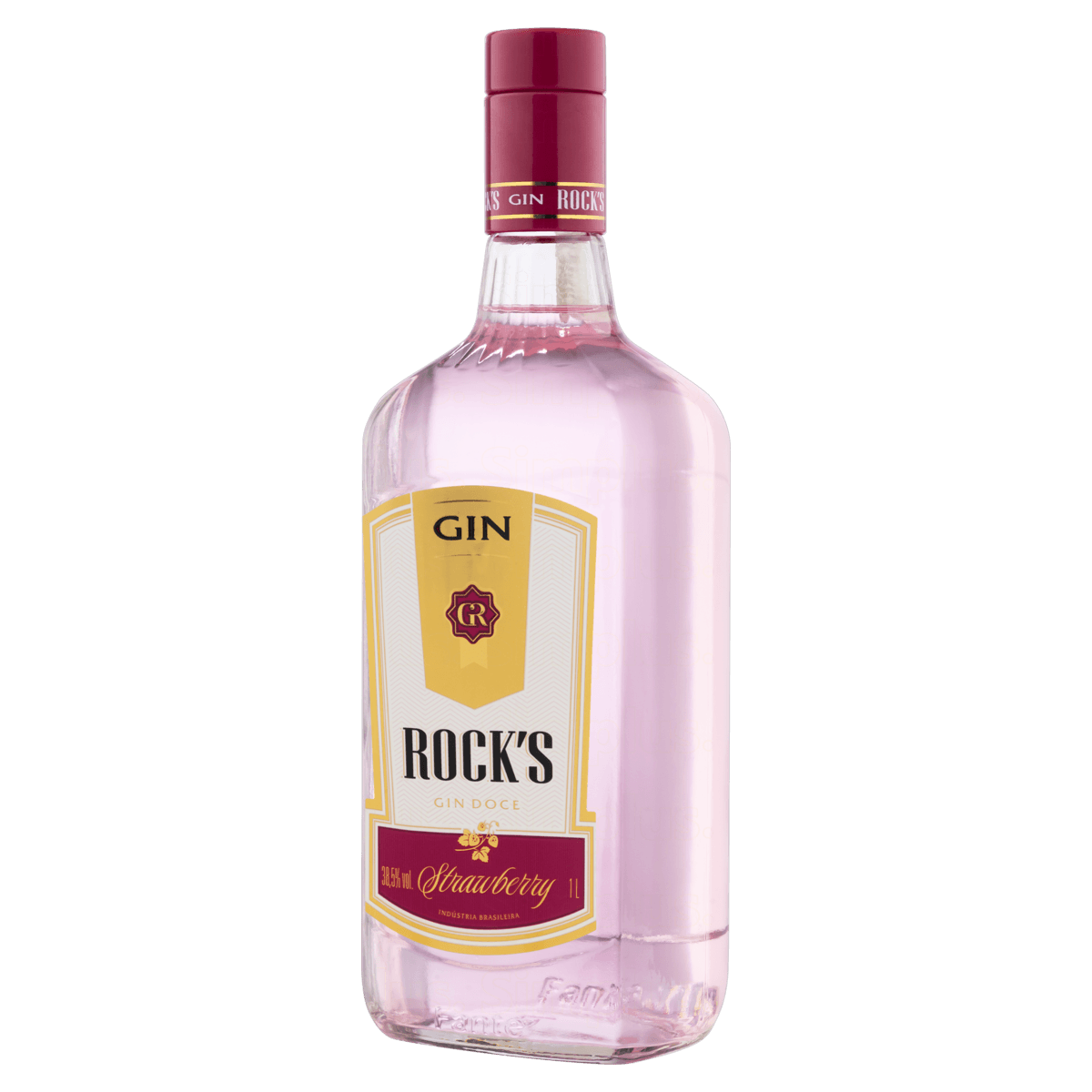 Gin ROCK S Strawberry 1L | Sabor Frutado e Refrescante