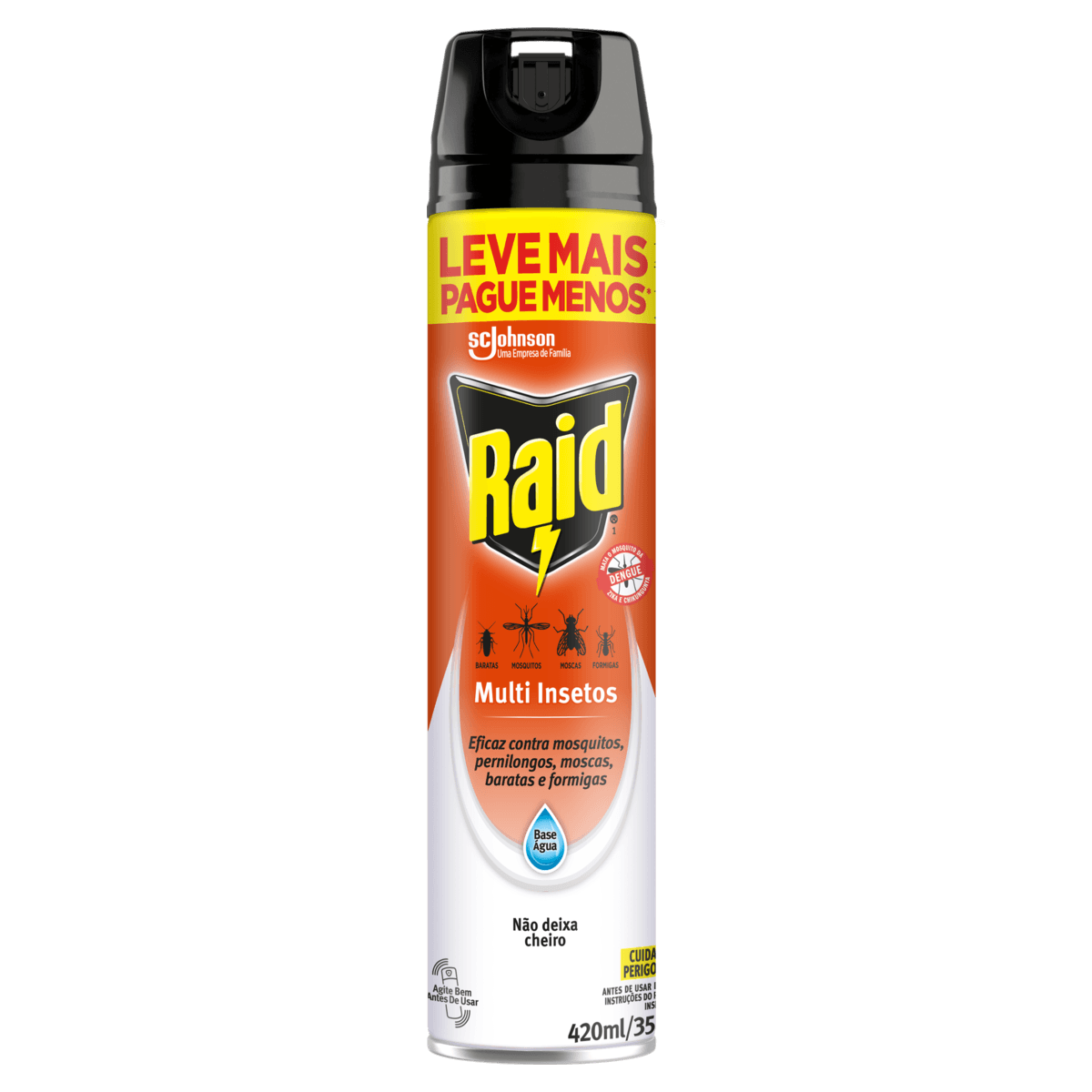 Inseticida RAID Multi Insetos Base Água 420ml Leve mais Pague menos ...