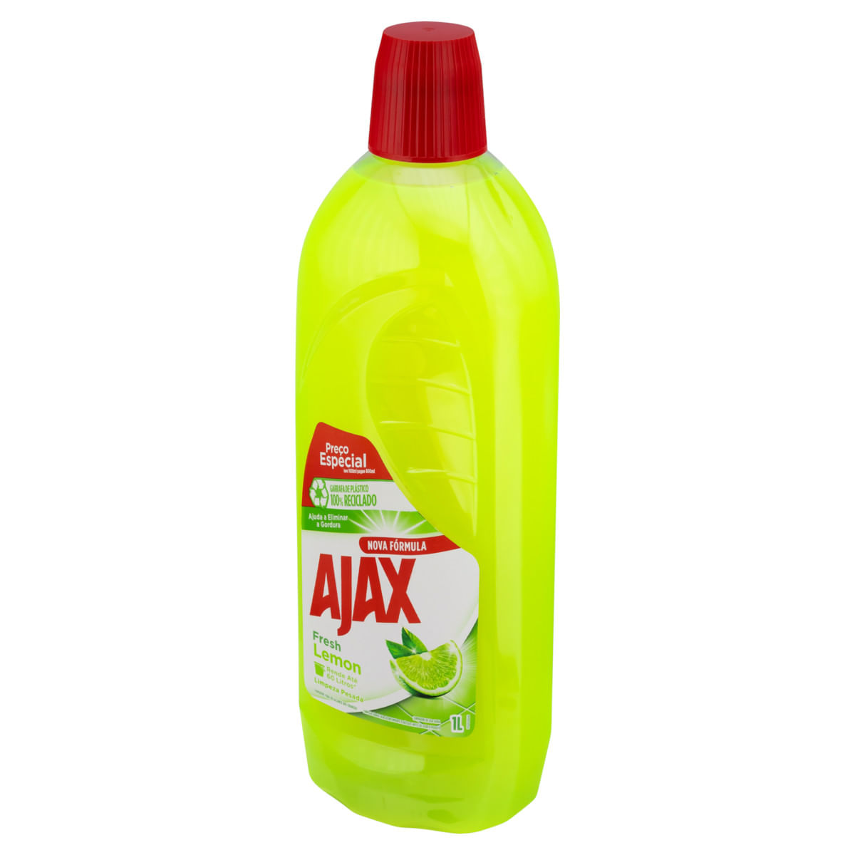 Limpador Ajax Fresh Lemon 1L + Grátis 200ml