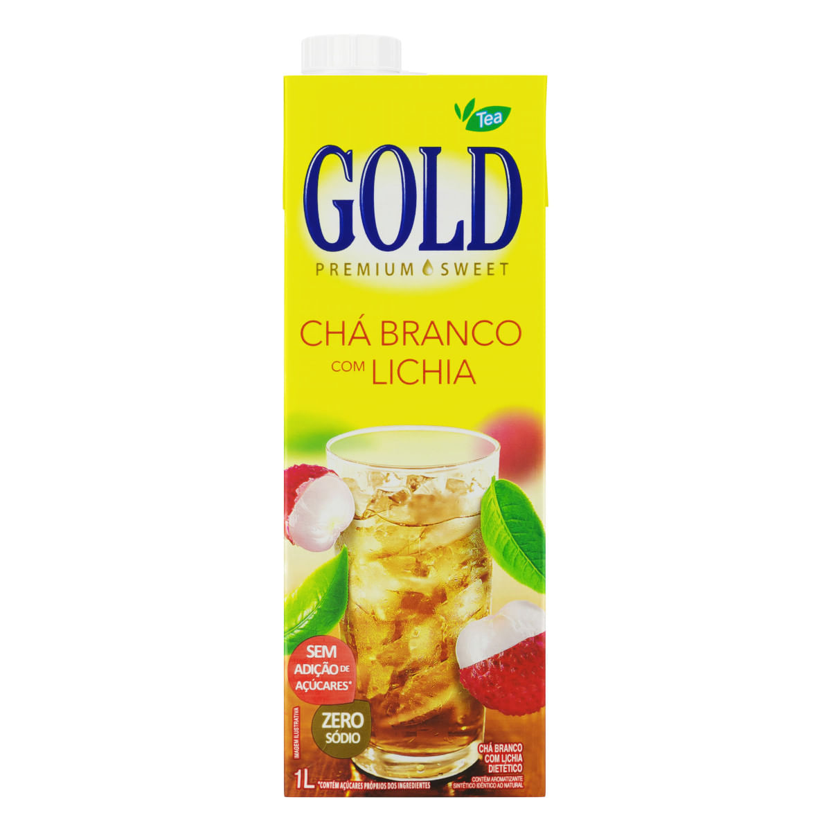 Chá Branco Gold Premium Sweet Lichia Diet 1L | Angeloni