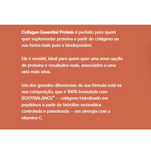 Collagen ESSENTIAL Protein 457,5g - Angeloni Supermercado