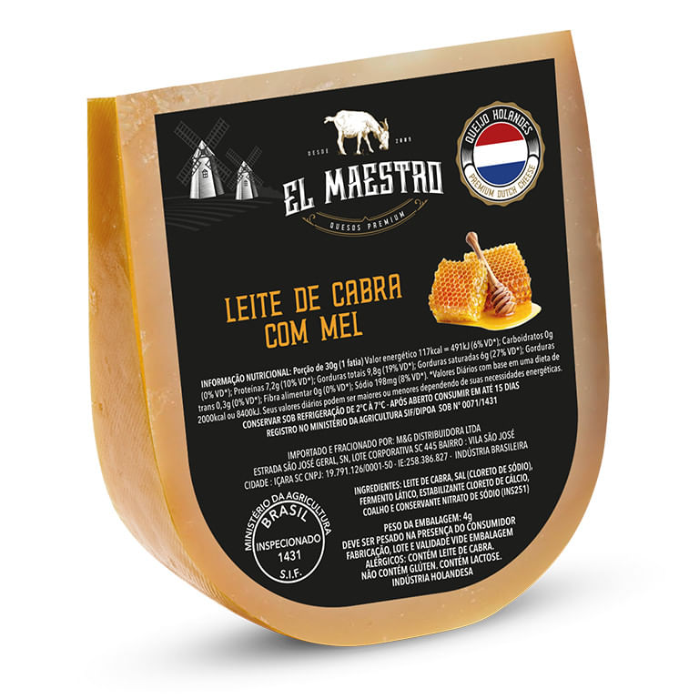 Queijo de Cabra EL MAESTRO com Mel Cunha kg - Angeloni Supermercado