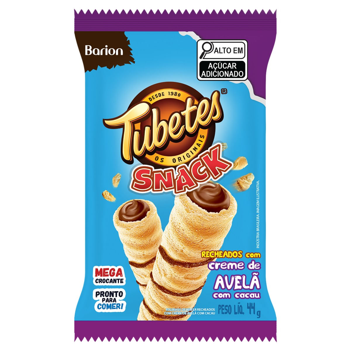 Chocolate BARION Tubetes Snack Creme de Avelã com Cacau 44g - Angeloni ...