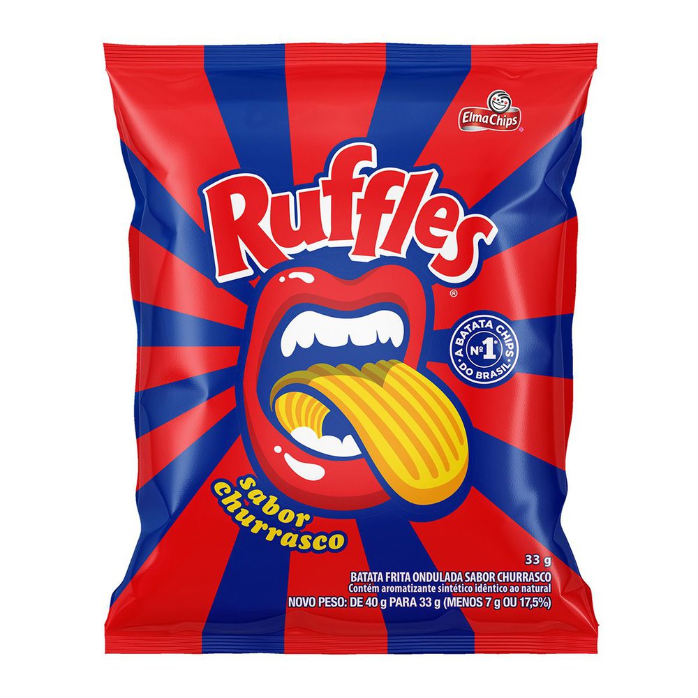 Batata Ruffles ELMA CHIPS Churrasco 33g - Angeloni Supermercado