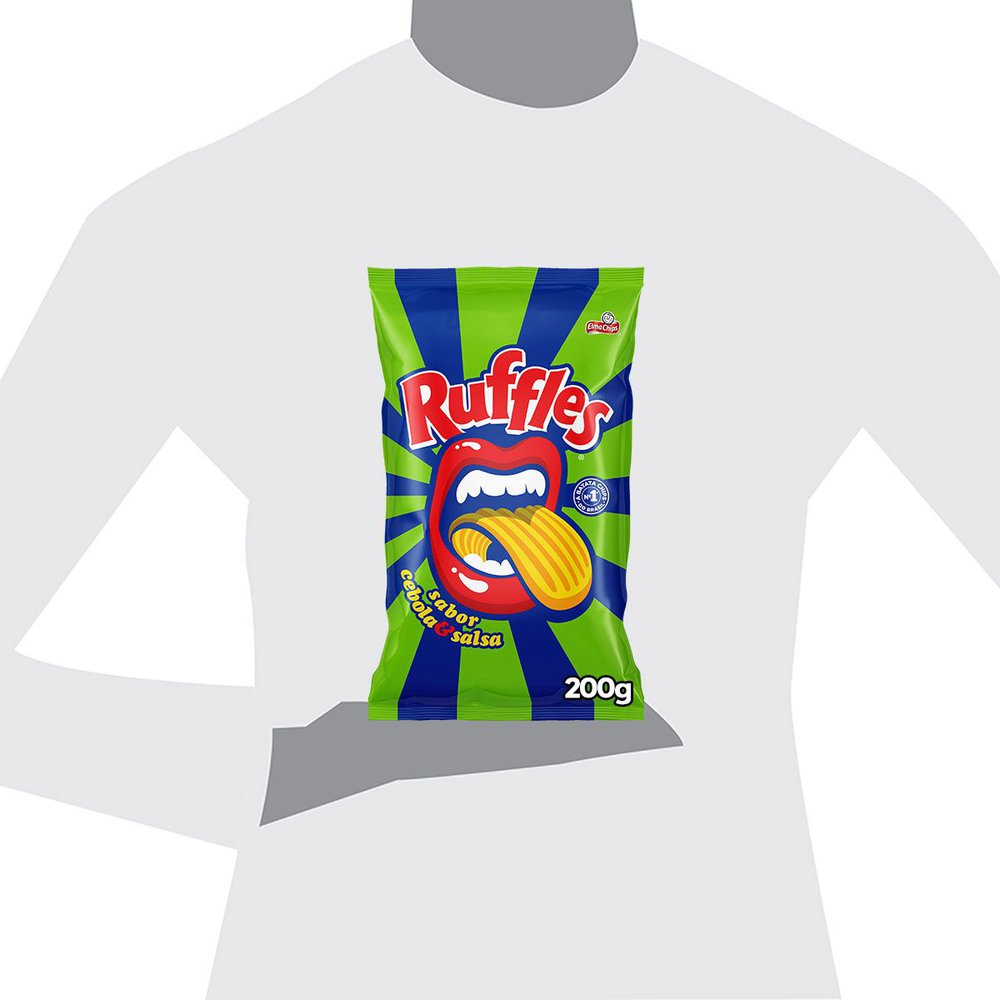 Batata Ruffles ELMA CHIPS Cebola e Salsa 200g - Angeloni Supermercado
