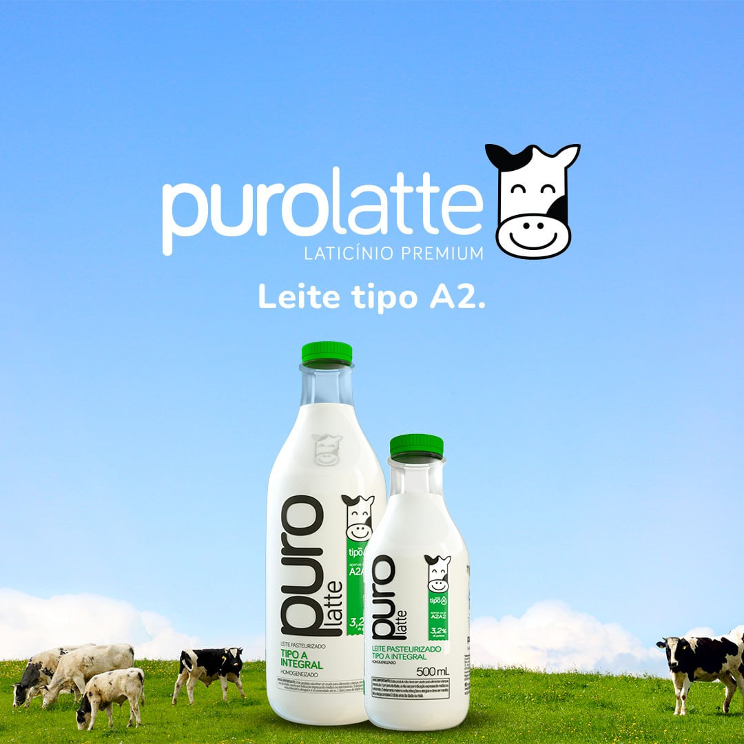 Leite Pasteurizado PURO LATTE Integral A2 500ML