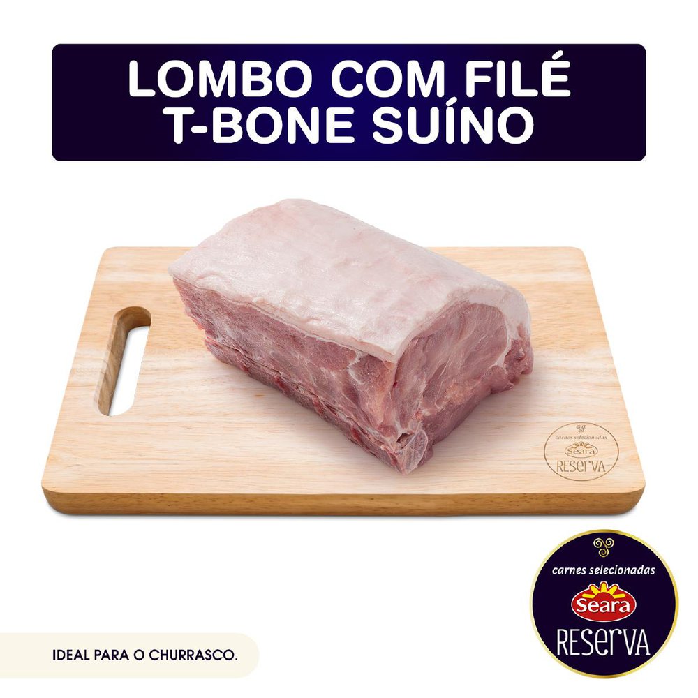 Lombo Suíno com filé t-bone SEARA Reserva Resfriado Kg - Angeloni ...