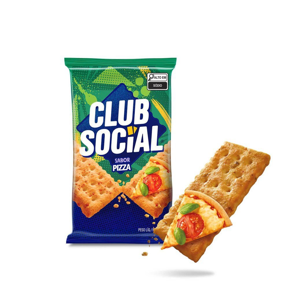 Biscoito Salgado CLUB SOCIAL pizza multipack 141g - Angeloni Supermercado