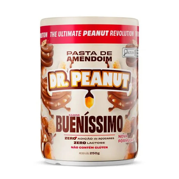 Pasta de Amendoim DR.PEANUT Bueníssimo 250g - Angeloni Supermercado