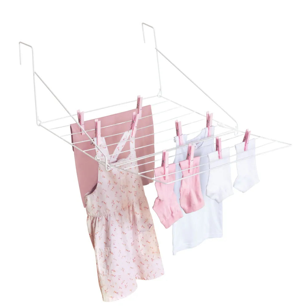 Varal MOR Portátil Slim Aço 28X52X6 - Angeloni Supermercado