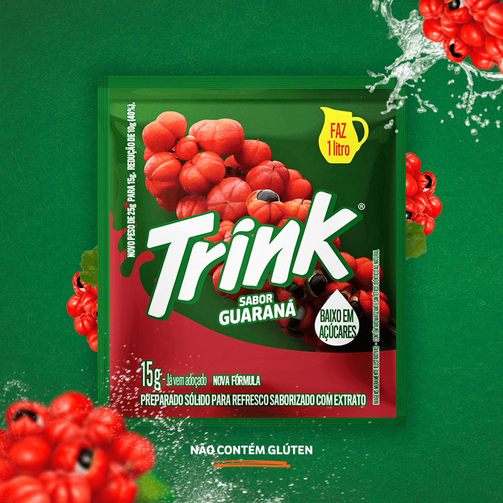 Refresco TRINK Guaraná 15g | Prático e Delicioso - Angeloni Supermercado