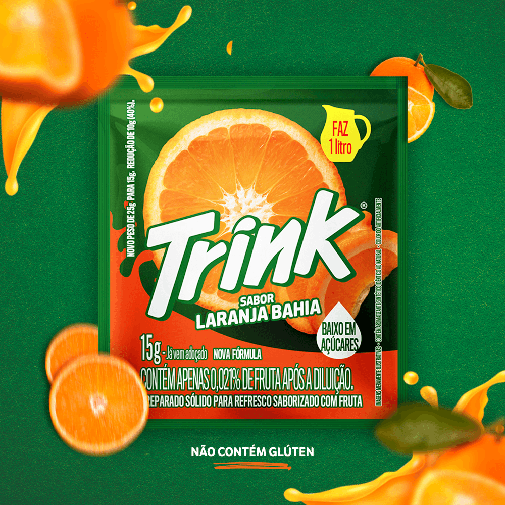 Refresco Trink Laranja Bahia 15g | Compre Online - Angeloni Supermercado