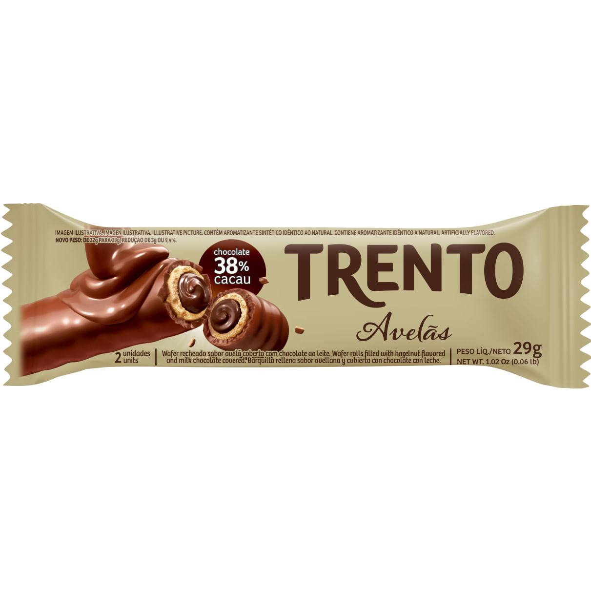 Chocolate PECCIN Trento Avelã 29g - Angeloni Supermercado