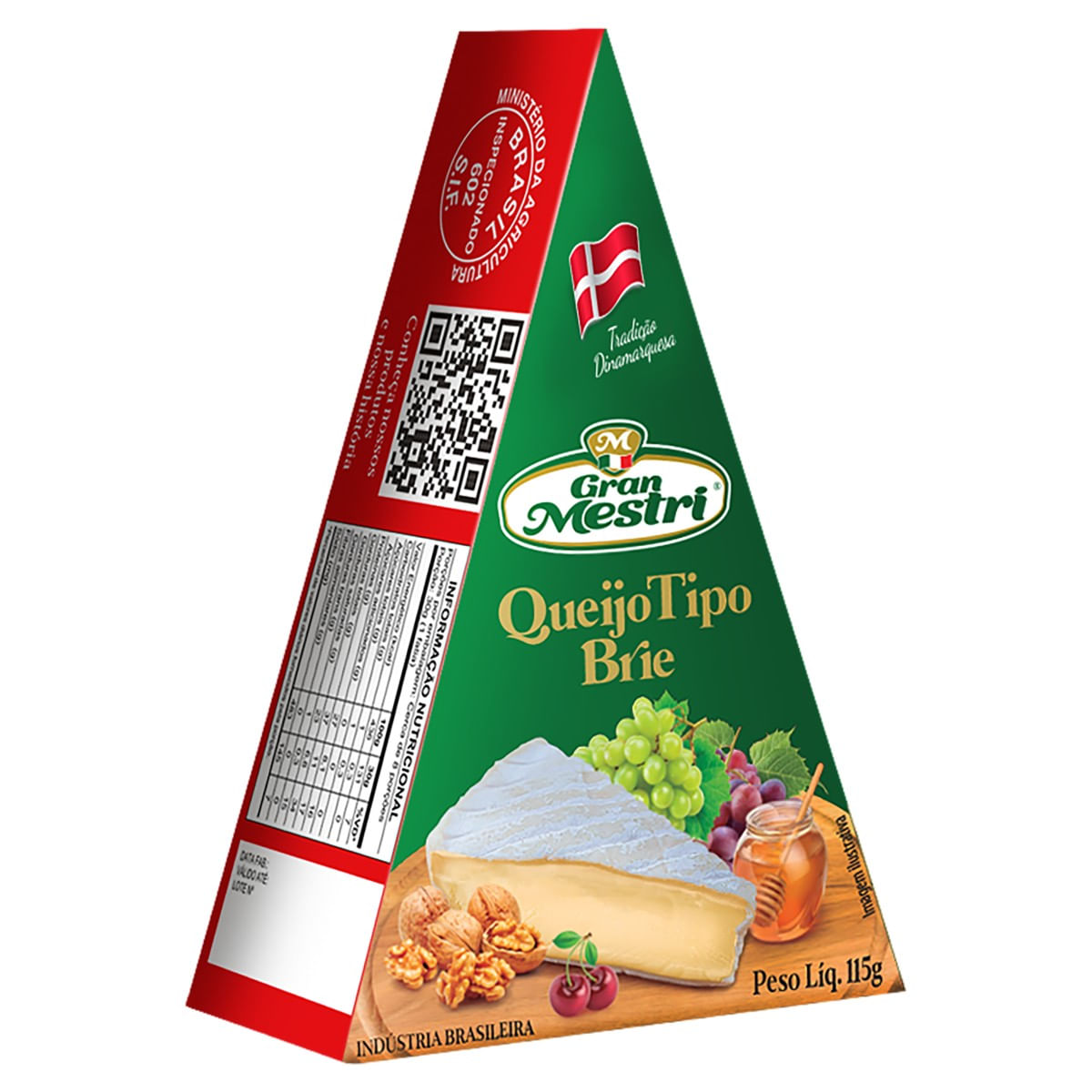 Queijo Brie GRAN MESTRI Fracionado 115g - Angeloni Supermercado