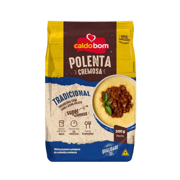 Polenta CALDO BOM Tradicional 300g - Angeloni Supermercado