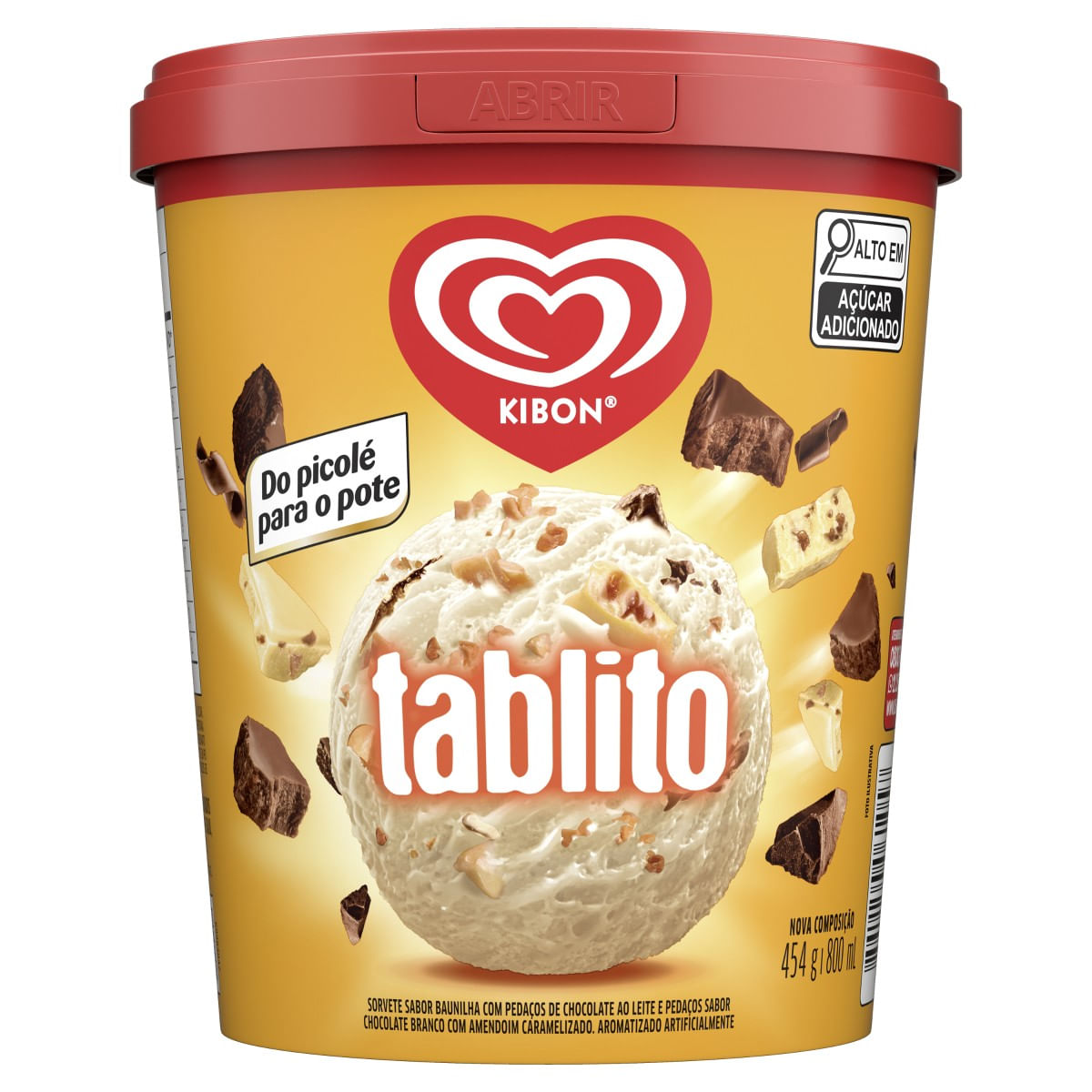 Sorvete Kibon Tablito 800ml - Angeloni Supermercado