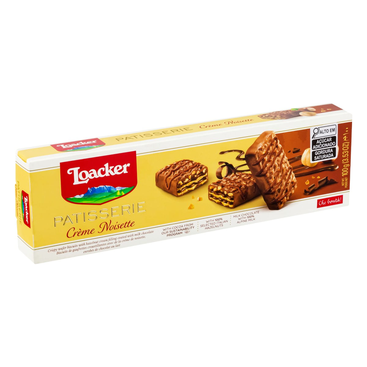 Biscoito LOACKER LOACKER creme noisette 100g - Angeloni Supermercado