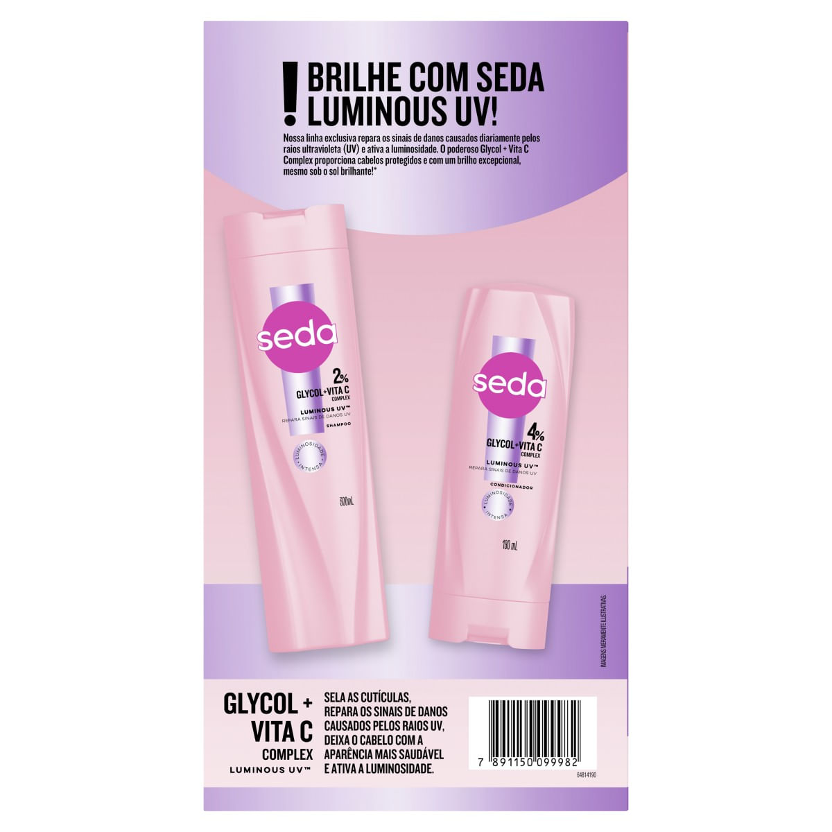 Kit SEDA Glycol + Vita C Shampoo 300ml + Condicionador 190ml Preço ...