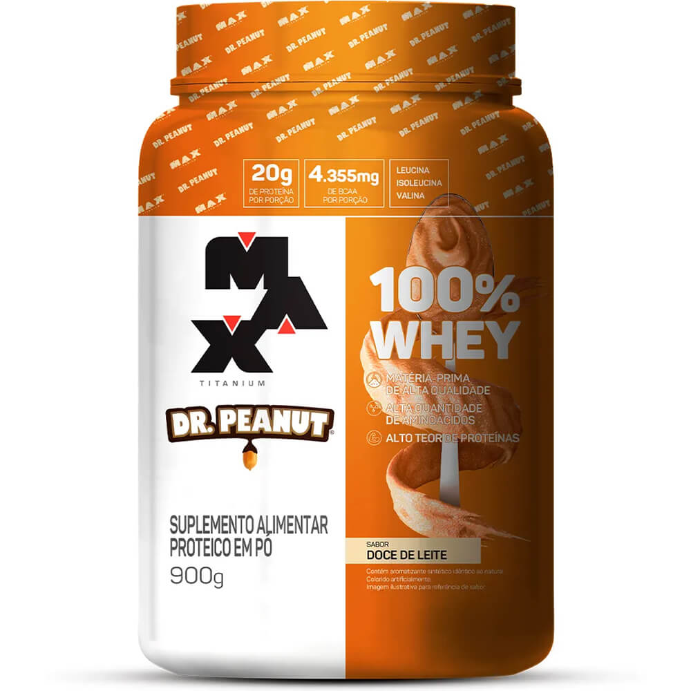 Whey MAX TITANIUM 100% Doce de Leite 900g - Angeloni Supermercado