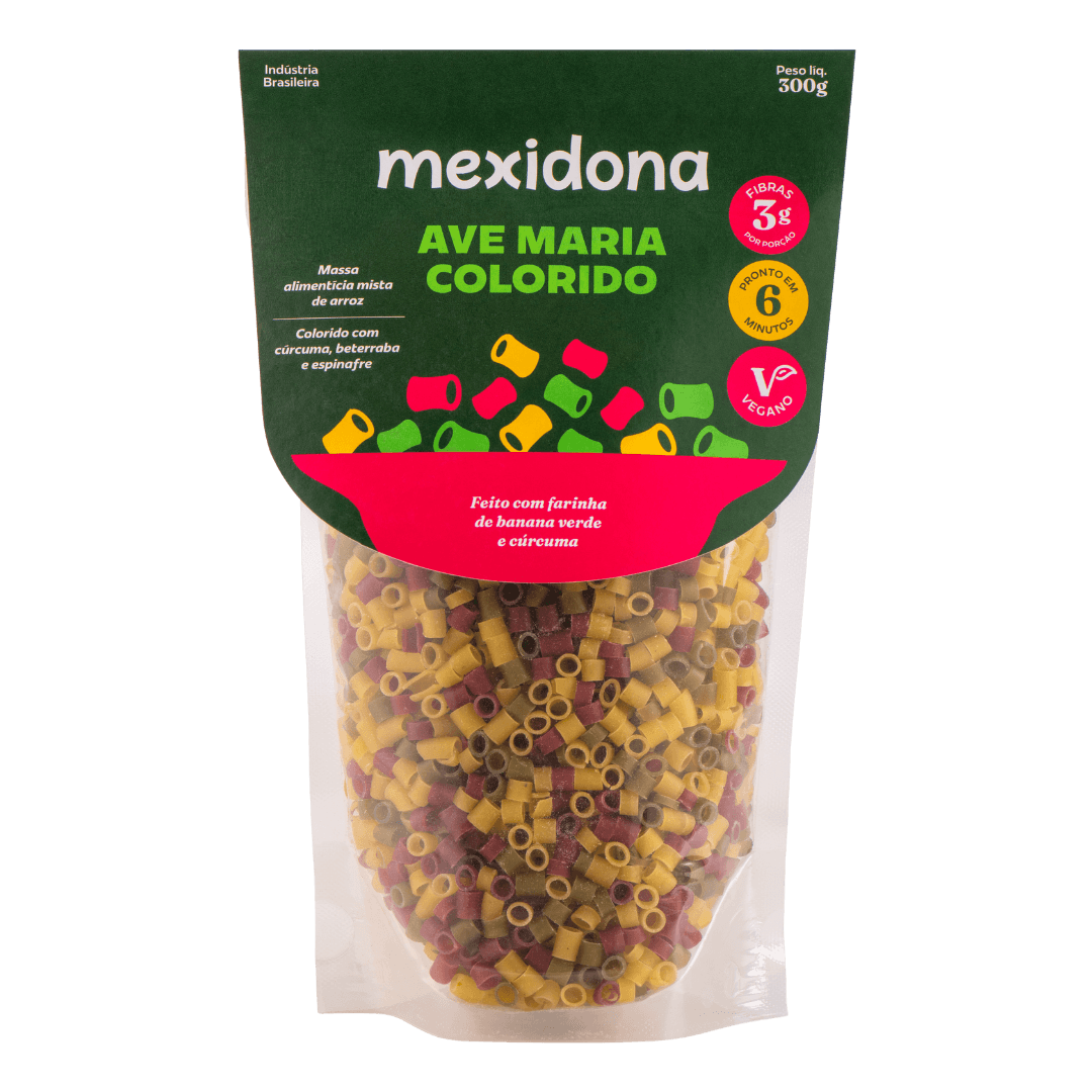 Massa MEXIDONA Ave Maria Colorido Vegano 300g - Angeloni Supermercado