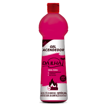 Álcool em Gel DA ILHA Acendedor 480g - Angeloni Supermercado