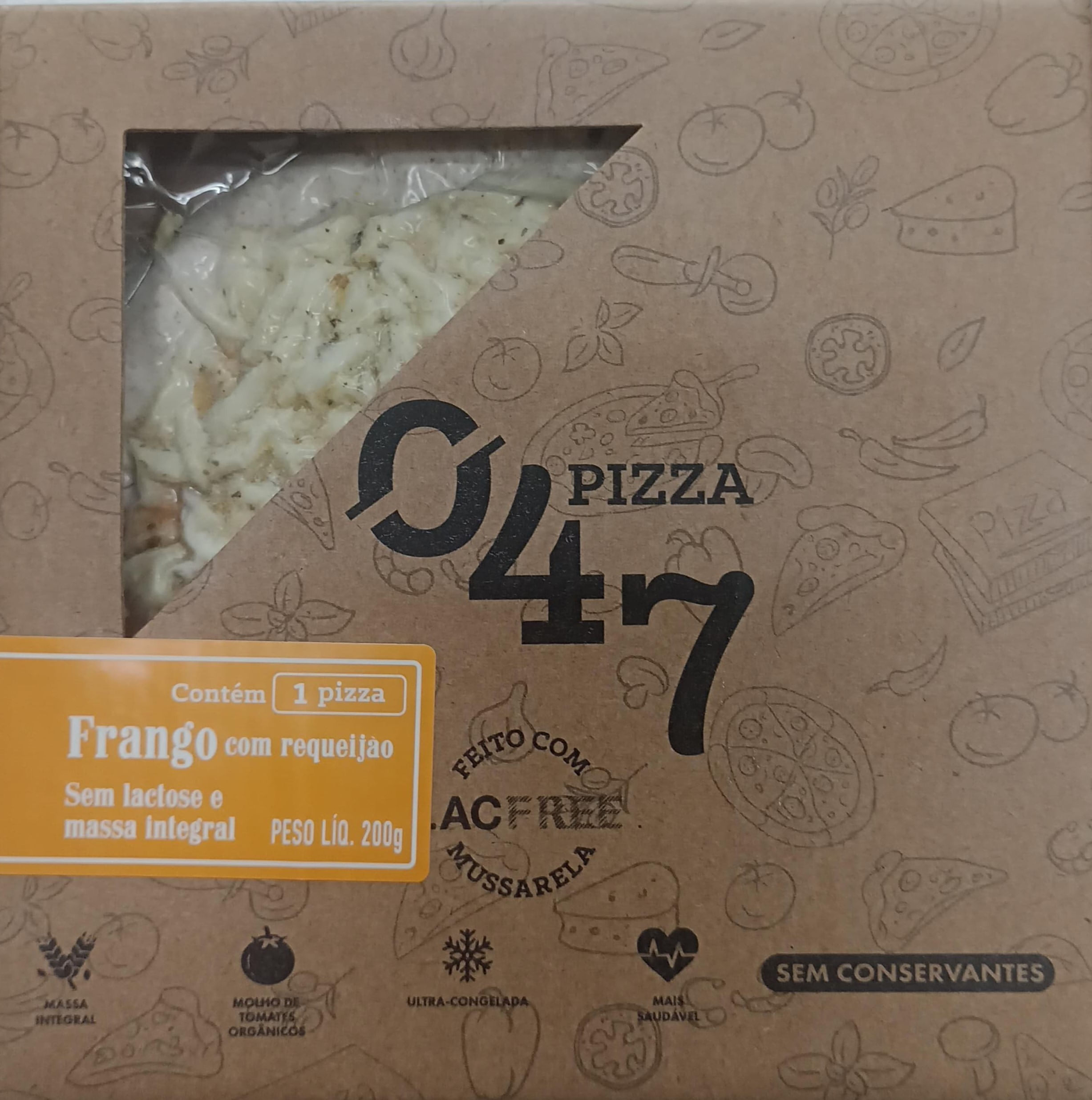 Pizza 047 Frango com Requeijão Integral Sem Lactose 200g - Angeloni ...