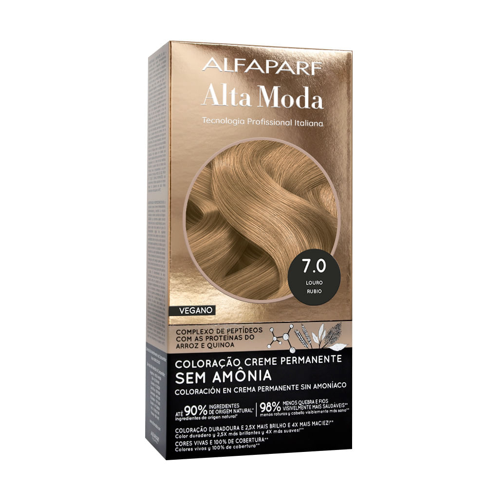 Coloração ALFAPARF Alta Moda Sem Amônia Louro 7.0
