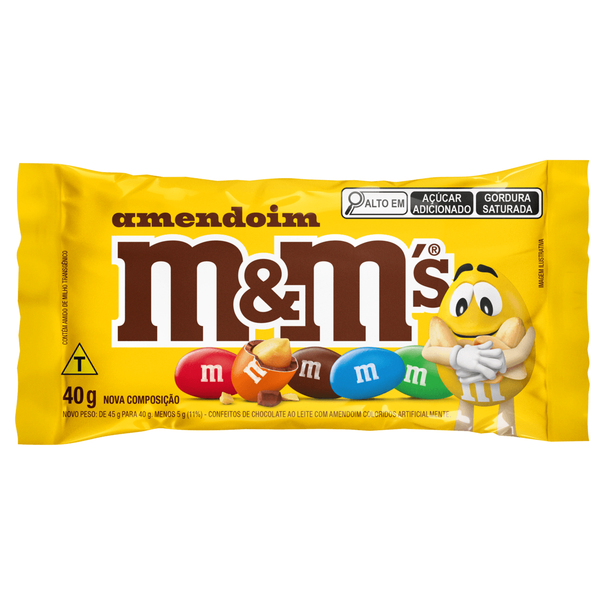 Confeito M&MS Amendoim 40g