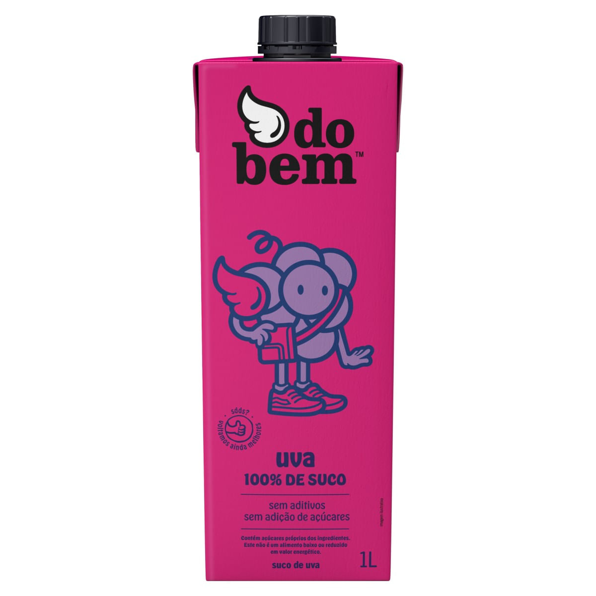 Suco DO BEM 100% Suco Uva Sem Adição de Açúcar 1l