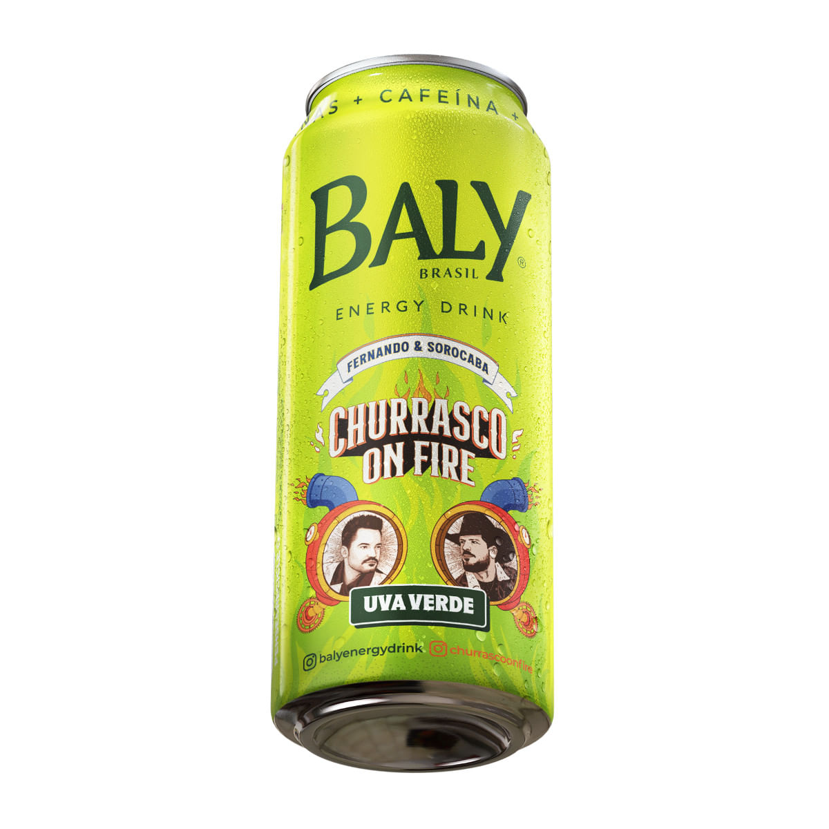 Bebida Energética BALY Churrasco On Fire Uva Verde 473ml