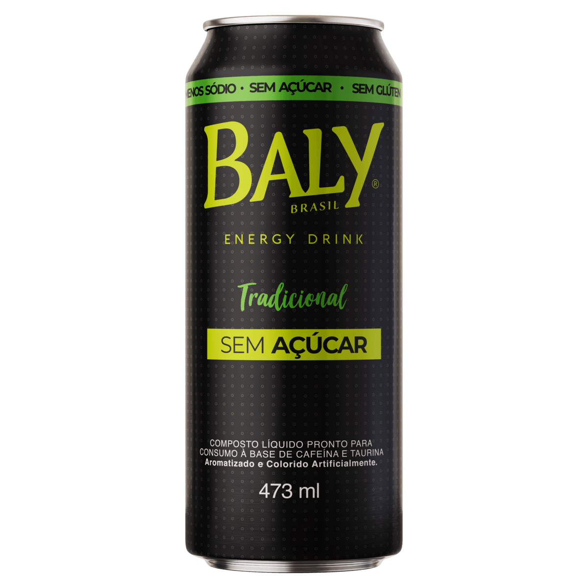 Bebida Energética BALY Tradicional sem Açúcar e sem Glúten 473ML